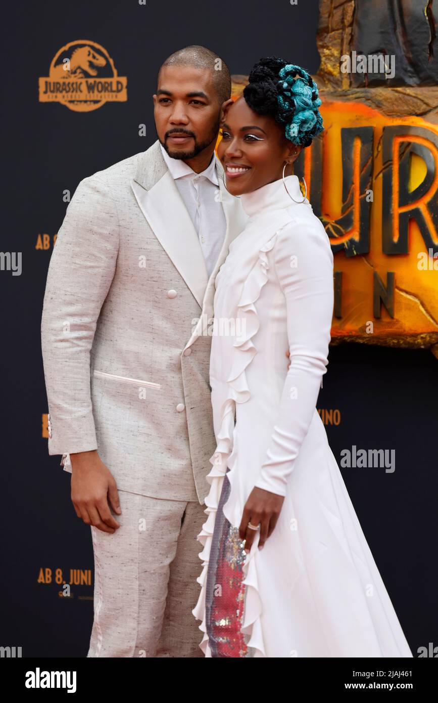 Cologne, Germany. 30th May, 2022. Actress DeWanda Wise and her husband ...