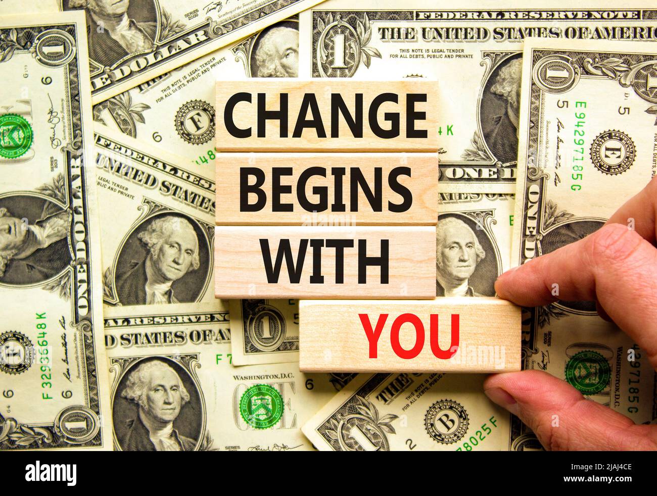 Change begins with you symbol. Concept words Change begins with you on ...