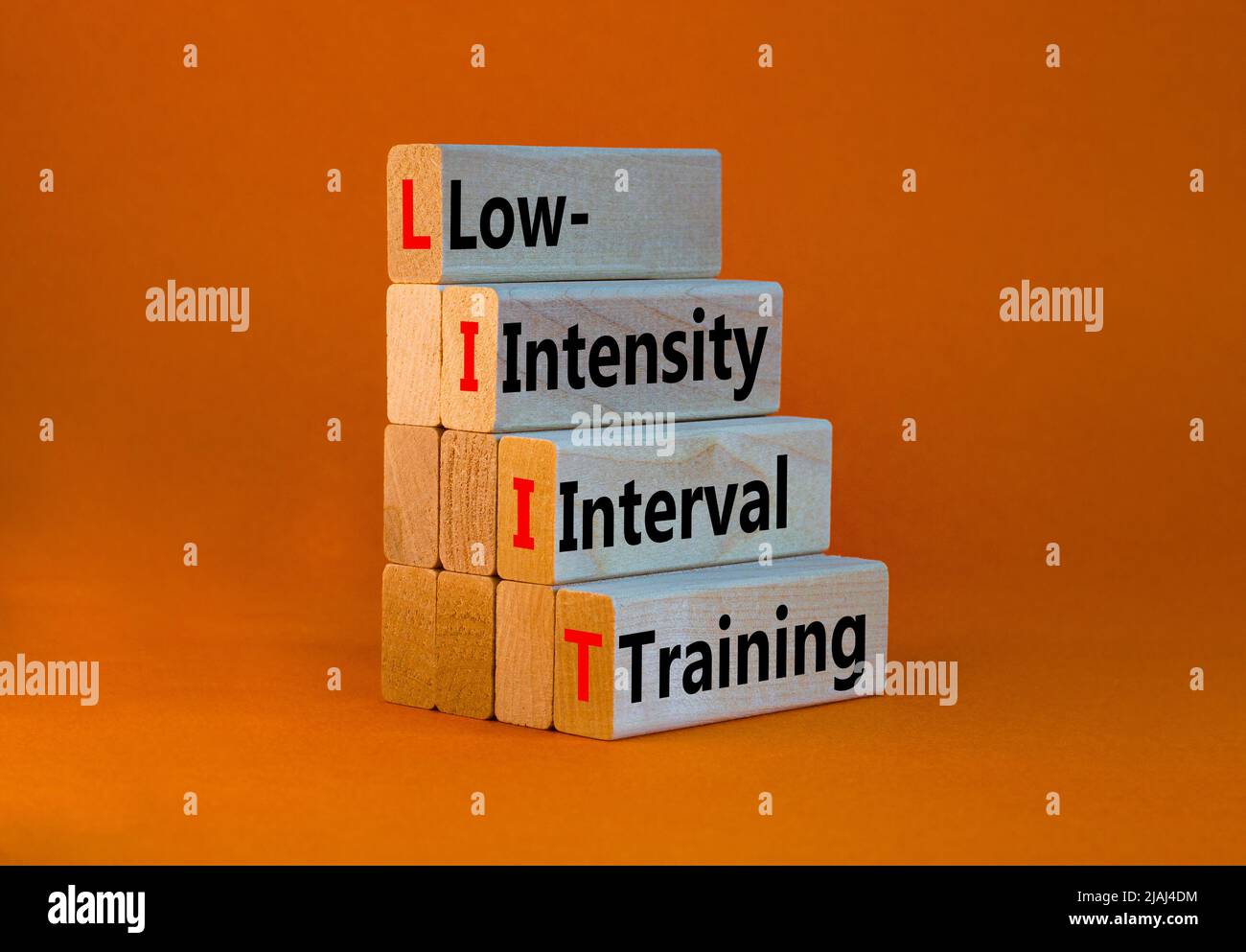 LIIT low-intensity interval training symbol. Concept words LIIT low ...