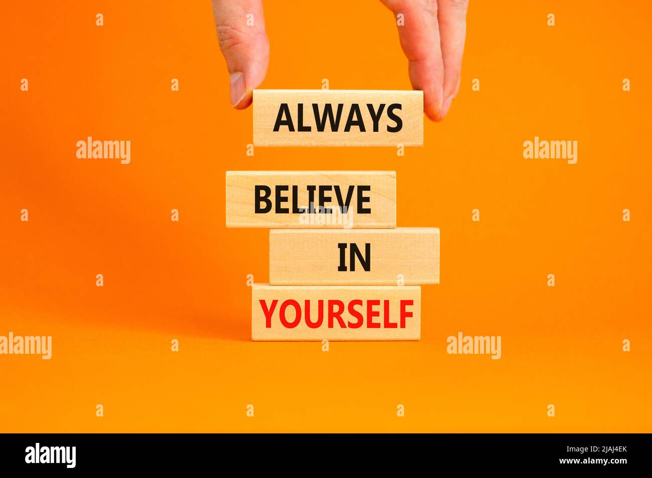 Always believe in yourself symbol. Concept words Always believe in ...