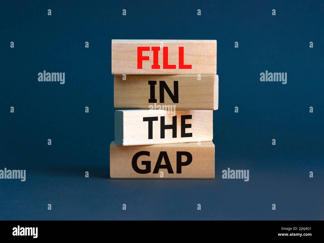Fill in the gap symbol. Concept words Fill in the gap on wooden blocks ...
