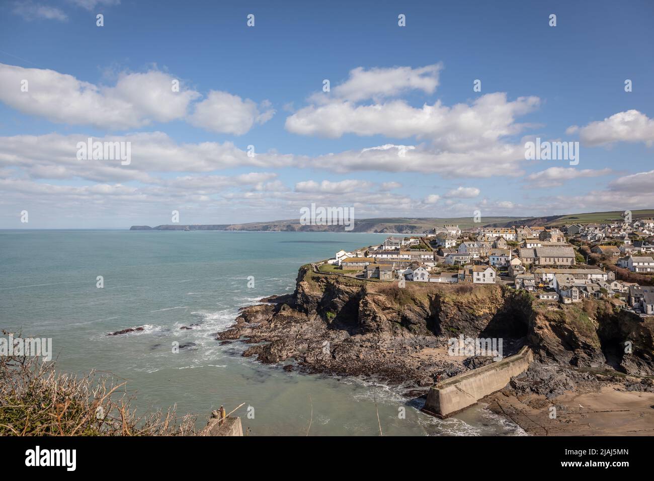 View of Port Isaac Bay, Cornwall, England, UK Stock Photo - Alamy