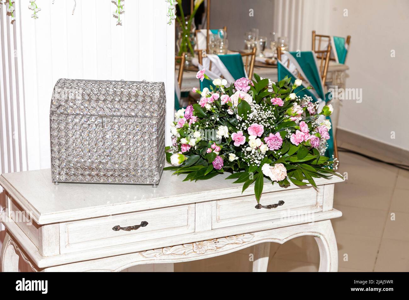 Social Events - Elegant banquet hall for a wedding party Stock Photo ...