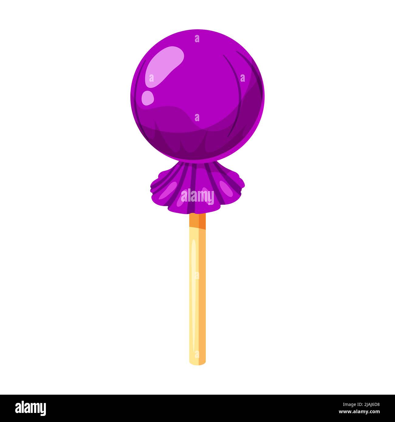 Candy on a stick isometric 3d sweet. Lollipop caramel vector Stock ...