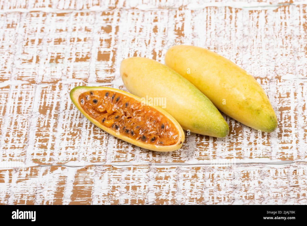 Passiflora Tripartita - Organic Curuba Exotic Tropical Fruit Stock ...