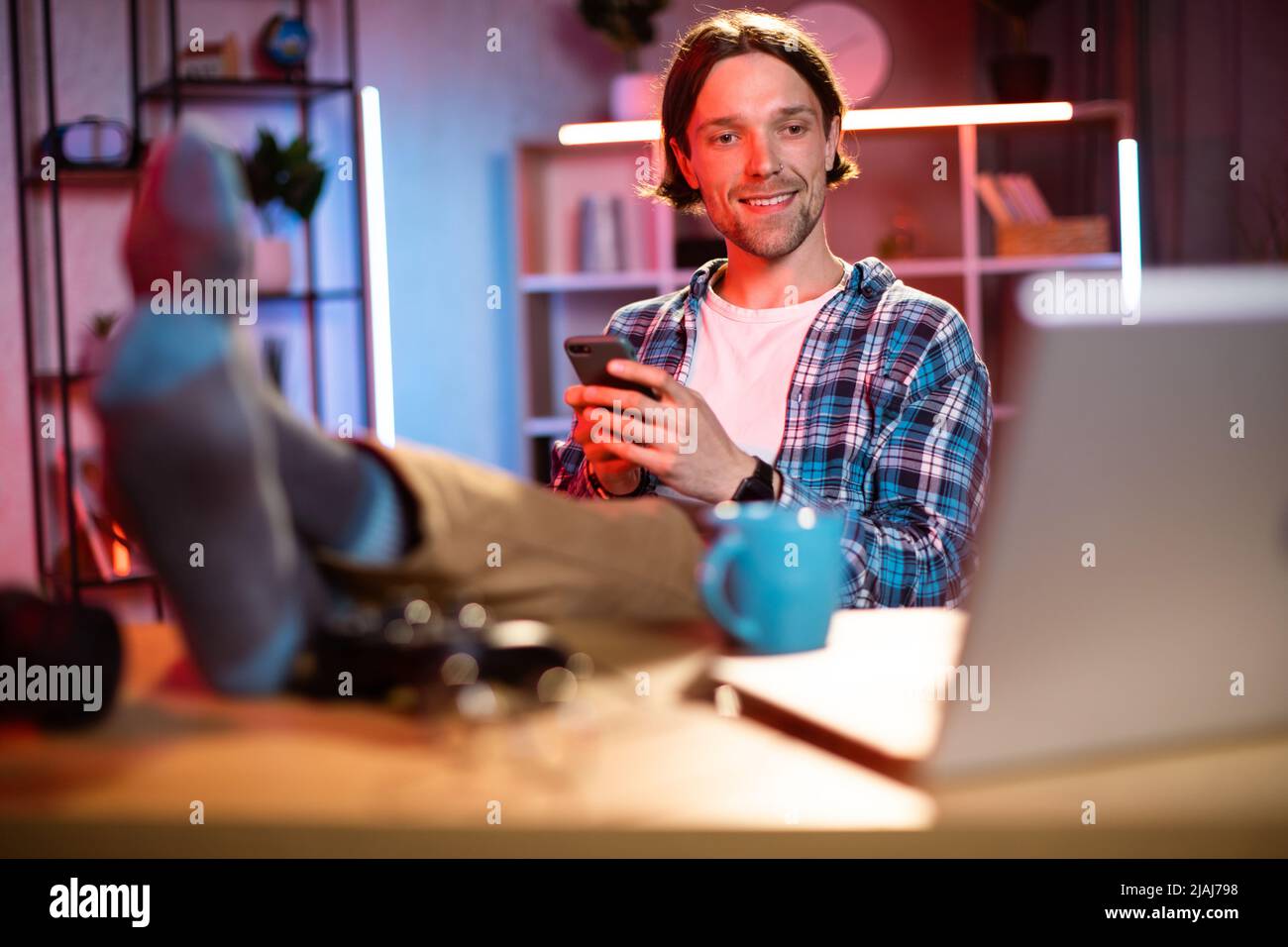 Male put hands feet hi-res stock photography and images - Alamy