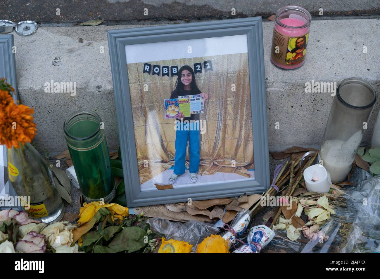 Austin Texas USA, May 30 2022: Photos of most of the 21 victims killed ...