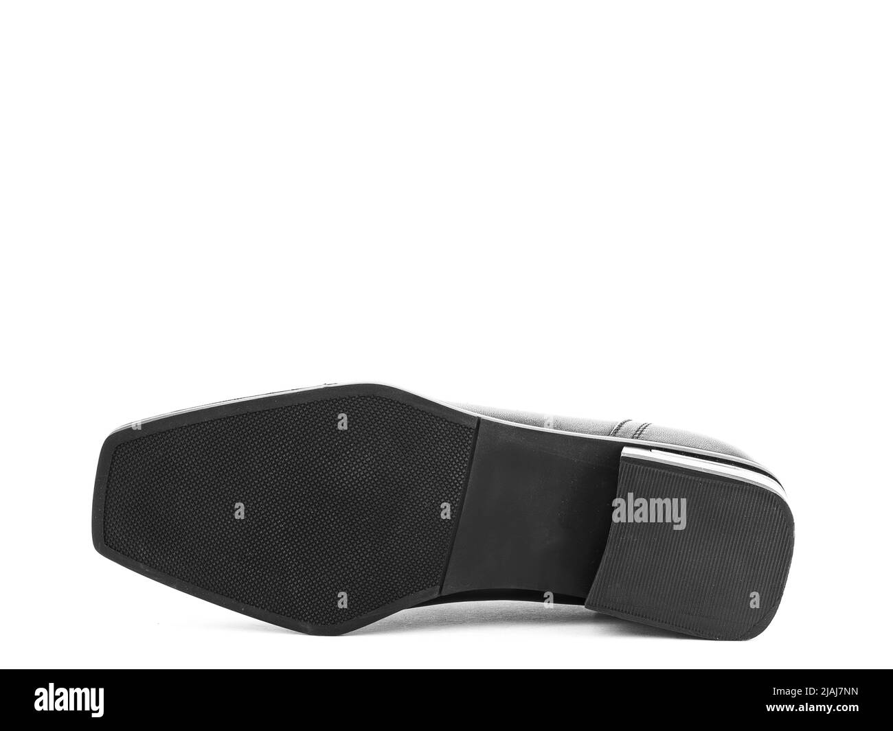 Sole for shoes, bottom view. Shoe sole close-up isolated on white ...