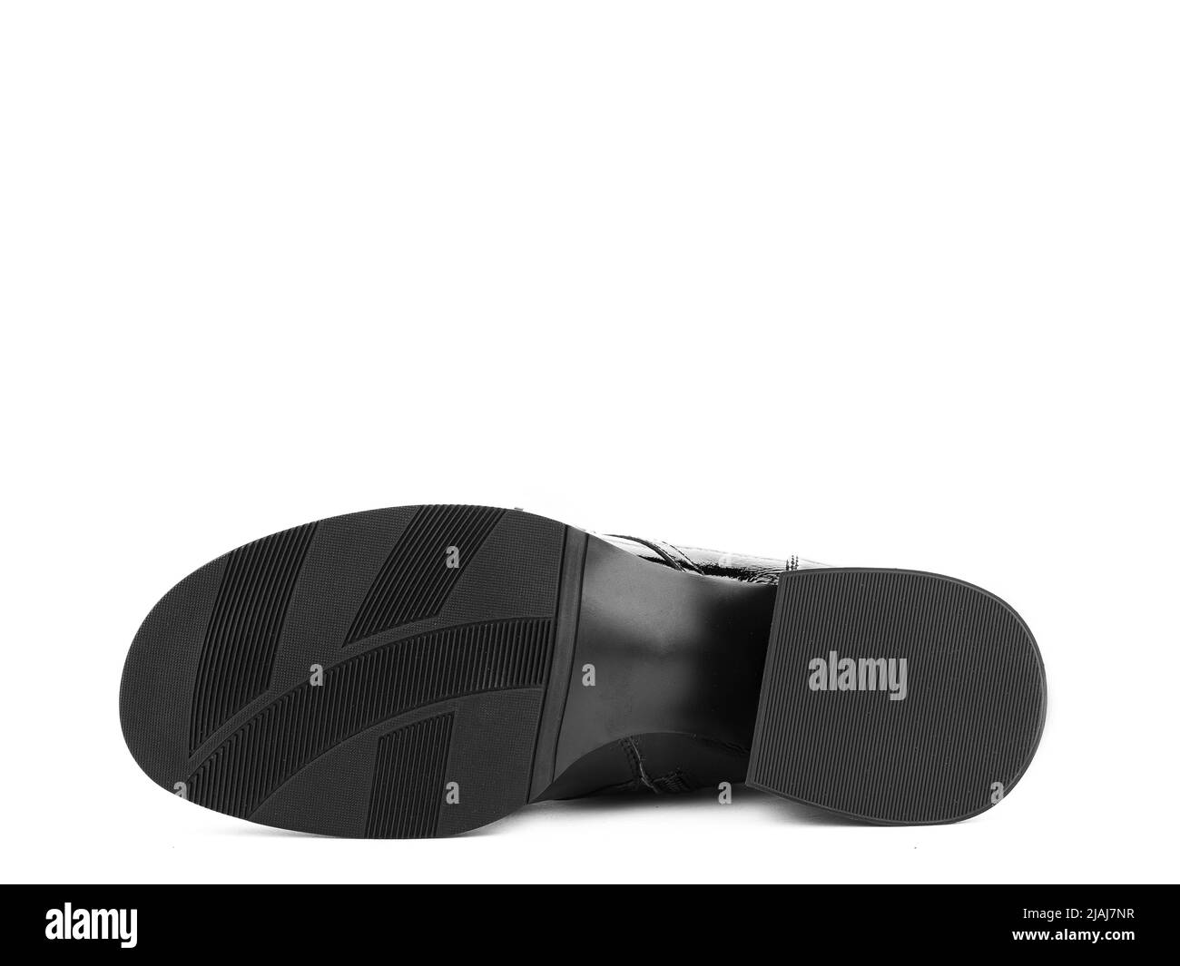 Sole for shoes, bottom view. Shoe sole close-up isolated on white ...