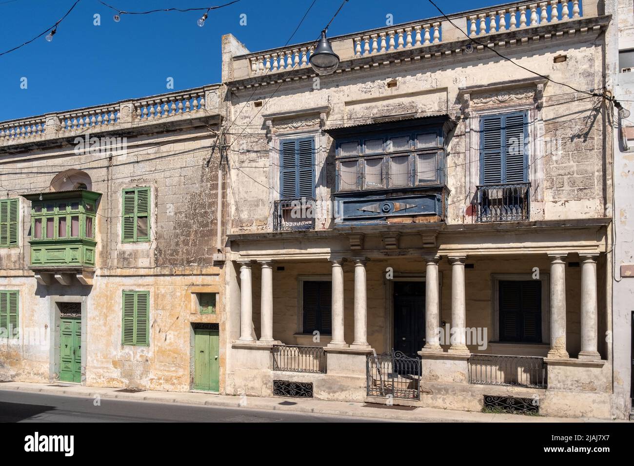House Fronts, Rabat, Malta Stock Photo - Alamy