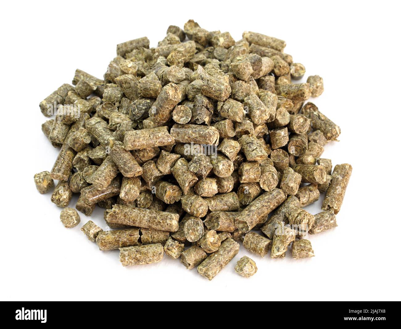 Granular wood litter for the cat's litter box. Pine absorbent filler in ...