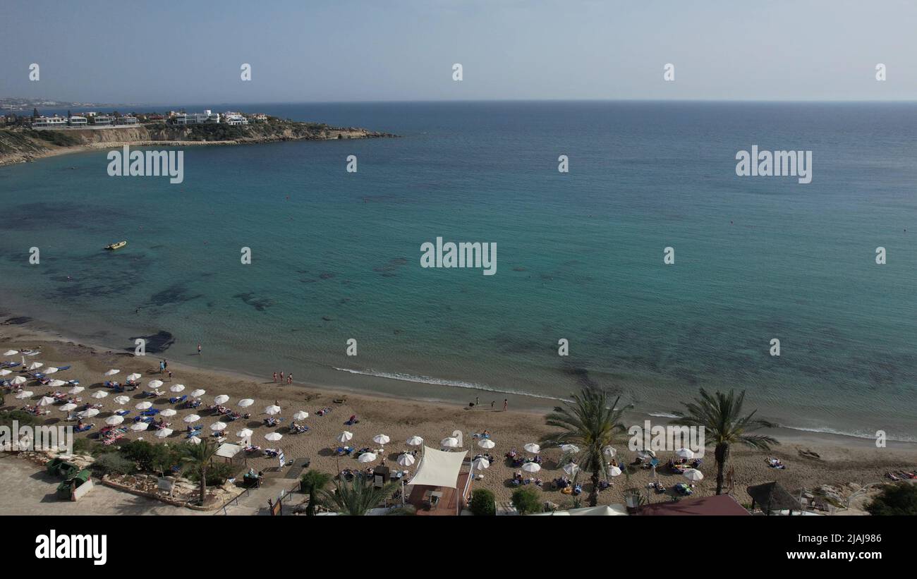 Aerial view of coral bay cyprus hi-res stock photography and images - Alamy