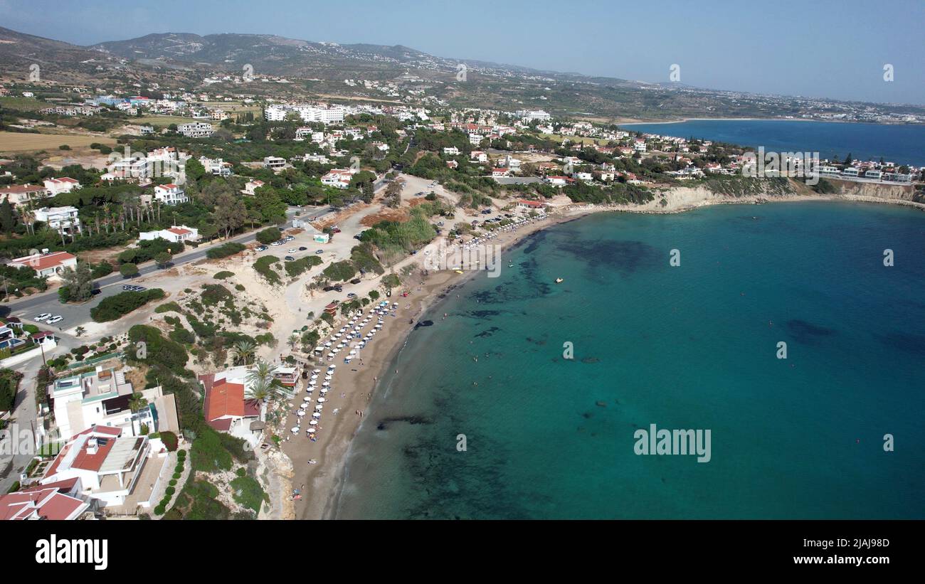 Aerial view of coral bay cyprus hi-res stock photography and images - Alamy