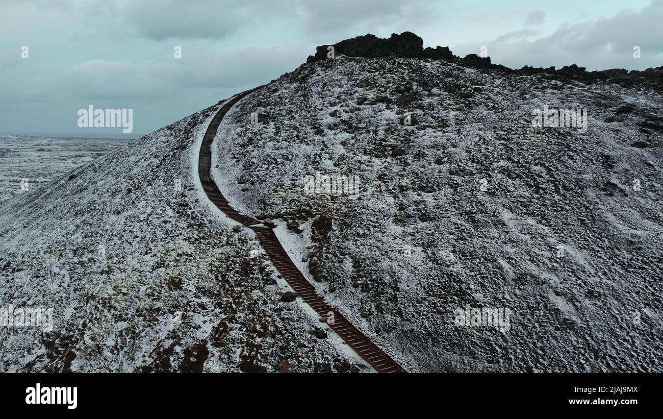 Saxholl crater hike hi-res stock photography and images - Alamy