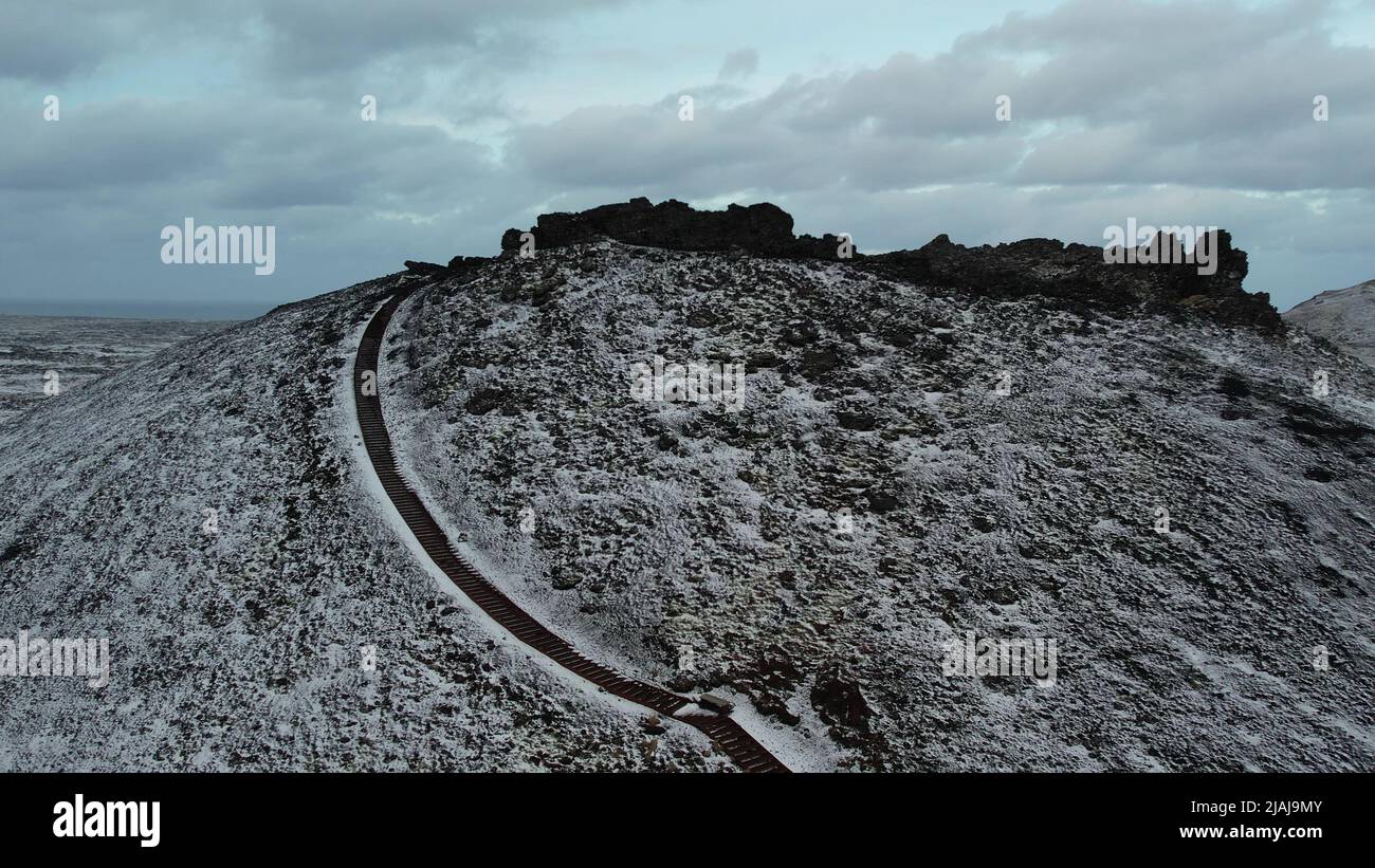 Saxholl crater hike hi-res stock photography and images - Alamy