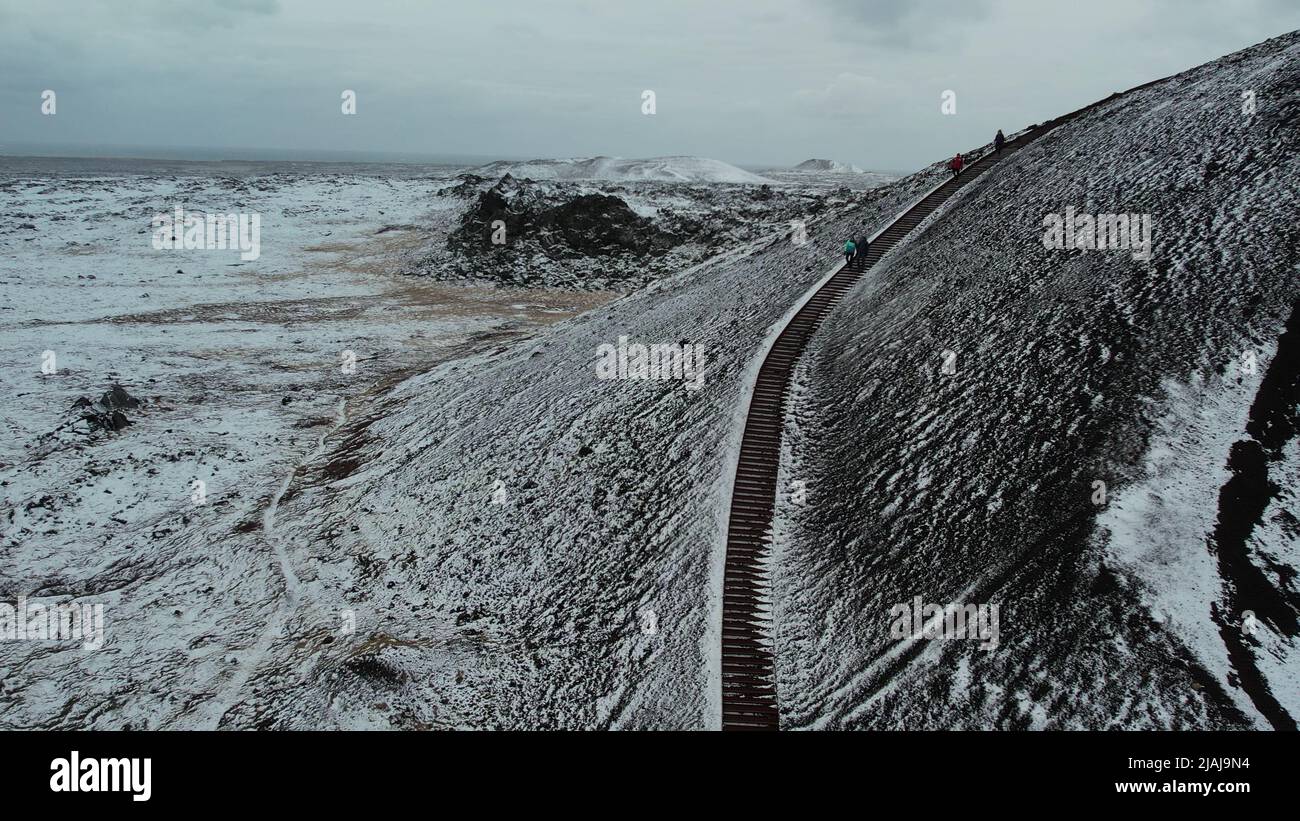 Saxholl crater hike hi-res stock photography and images - Alamy