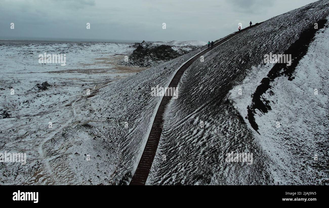 Saxholl crater hike hi-res stock photography and images - Alamy