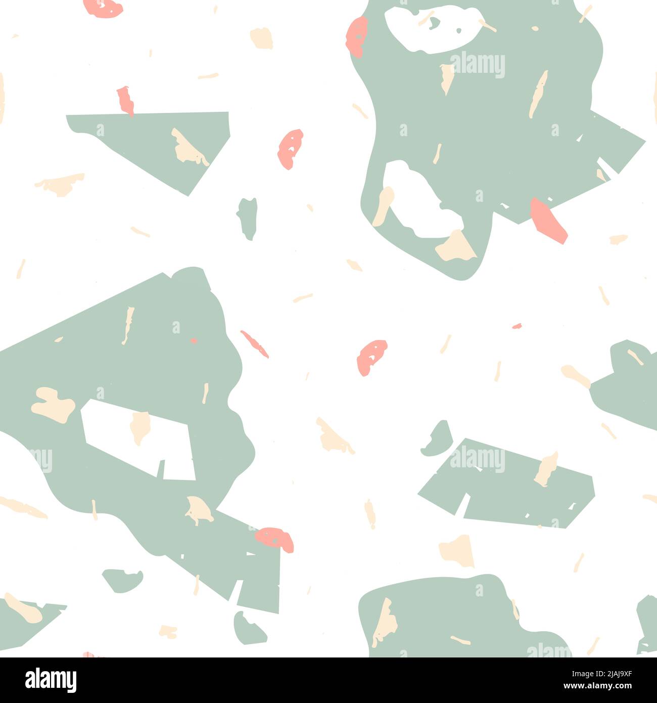 Terrazzo seamless pattern. Earthy minimalistic floor tile for interior ...