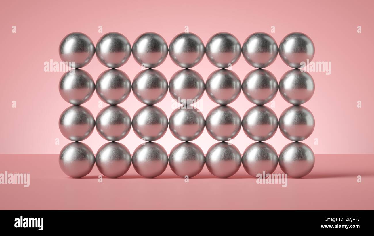 3d render, abstract modern minimal background, wall construction of ...