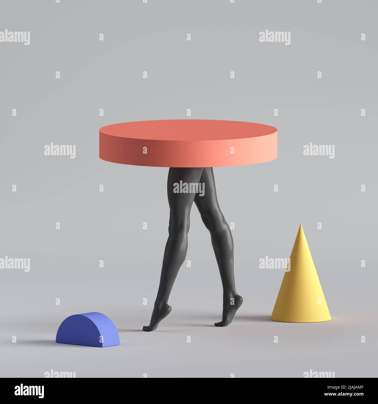 3d render, abstract surreal fashion concept, funny contemporary art ...