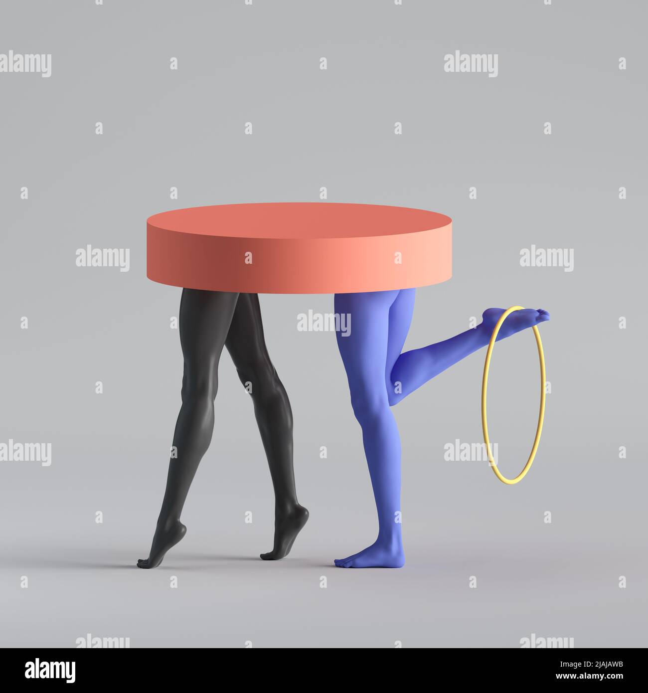 3d render, abstract surreal fashion concept, funny contemporary art ...