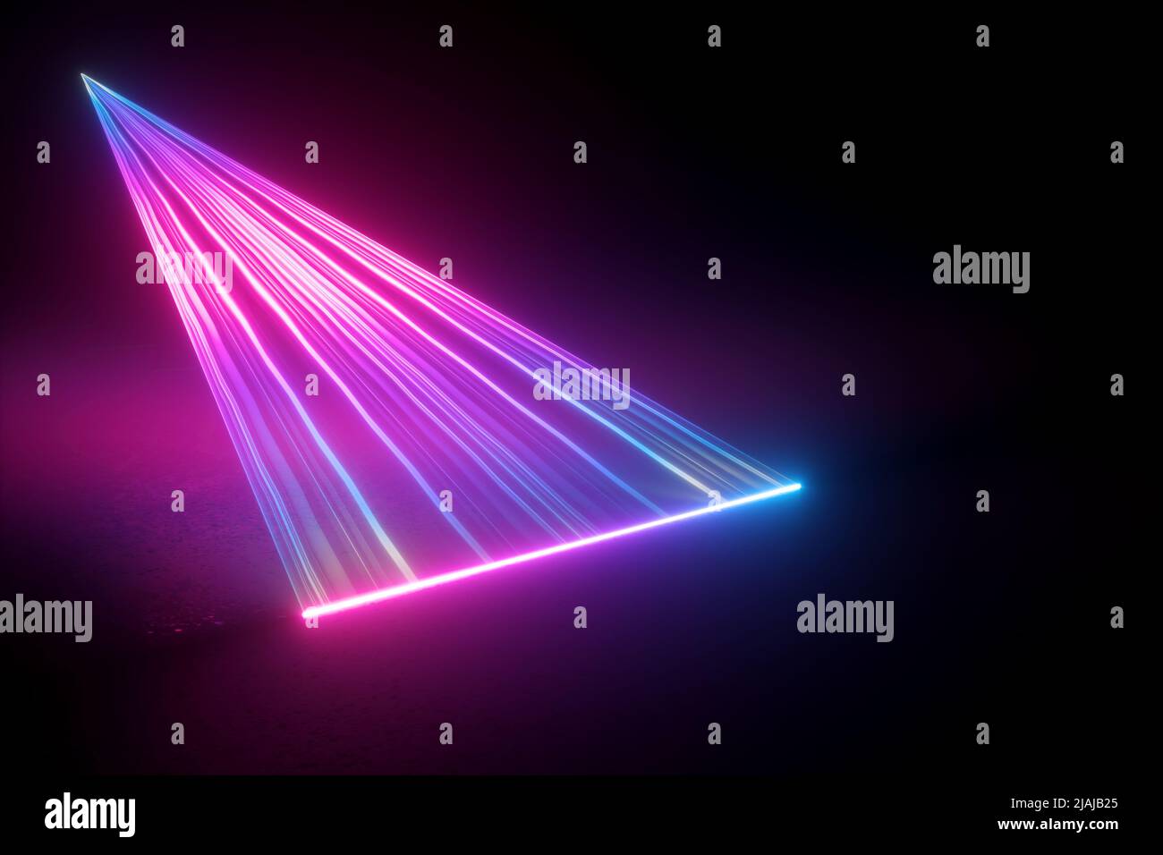 3d render, digital illustration. Neon light abstract background, pink ...