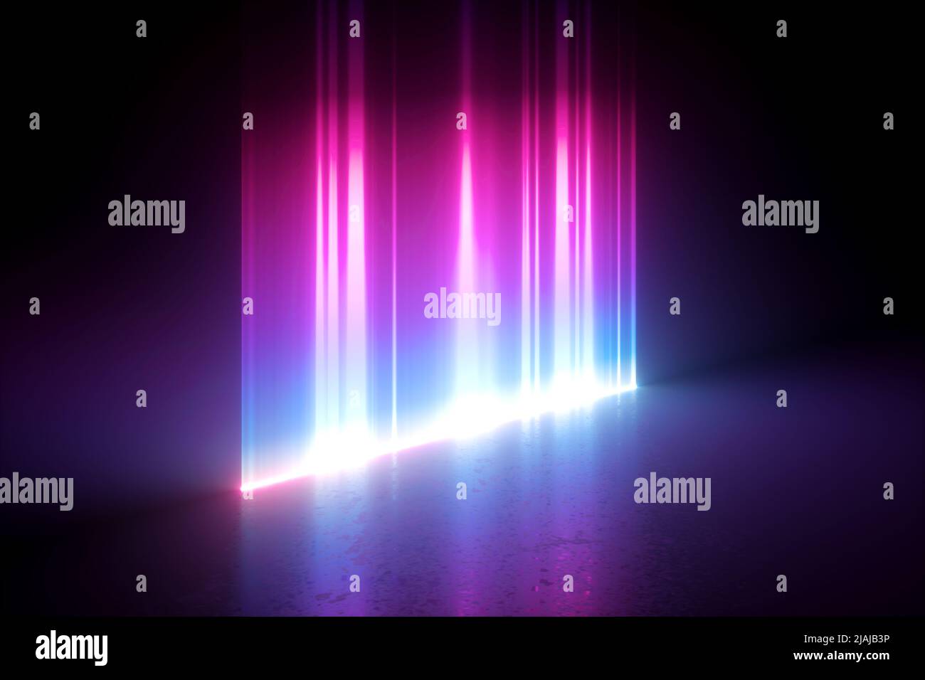 3d render, digital illustration, abstract neon background, vertical ...