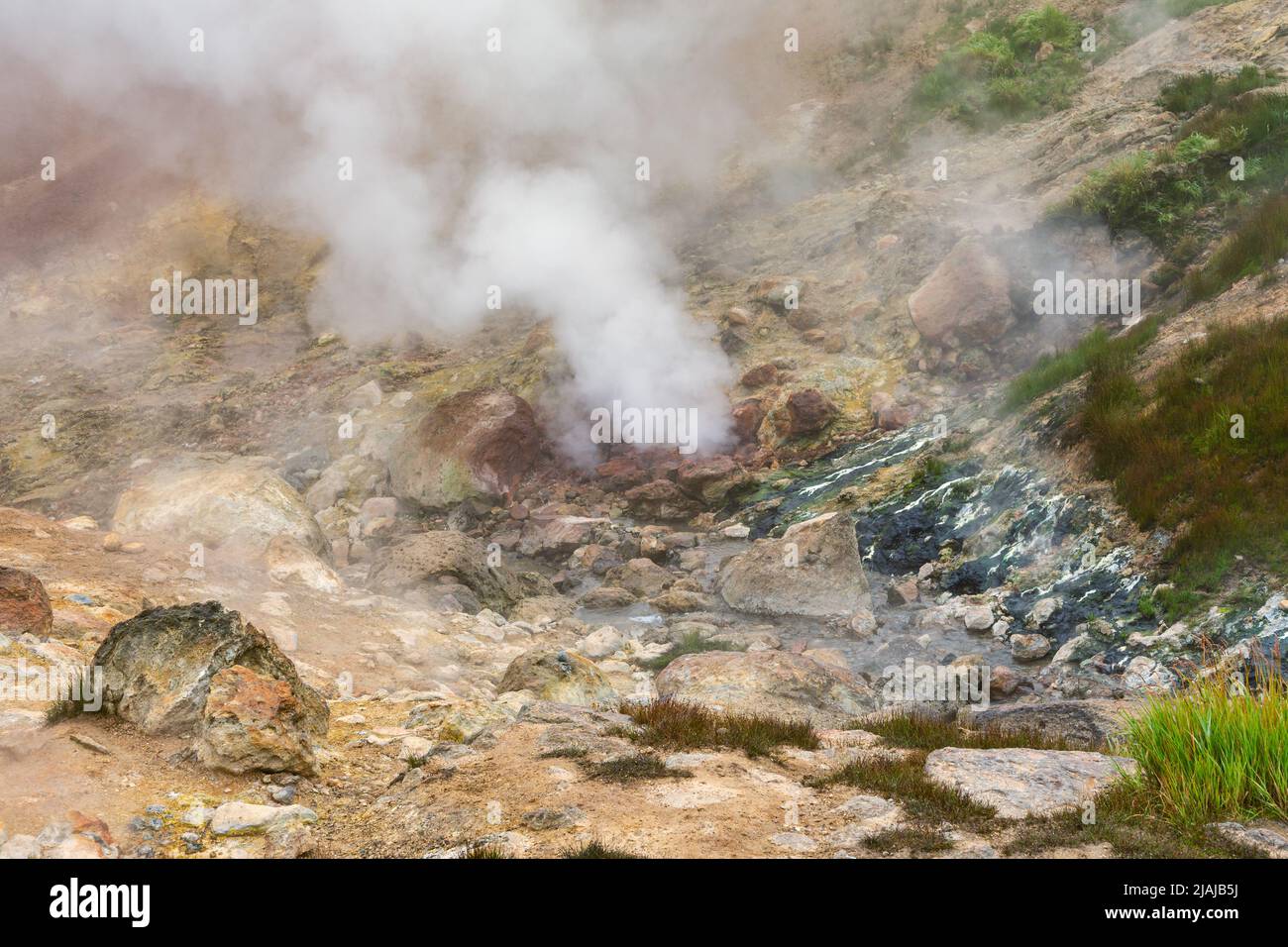 Volcano landscape kamchatka hot springs hi-res stock photography and ...
