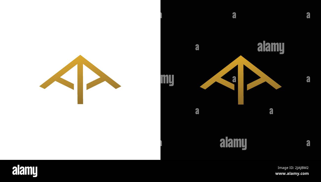 Modern and unique AA letter initials logo design Stock Vector Image ...