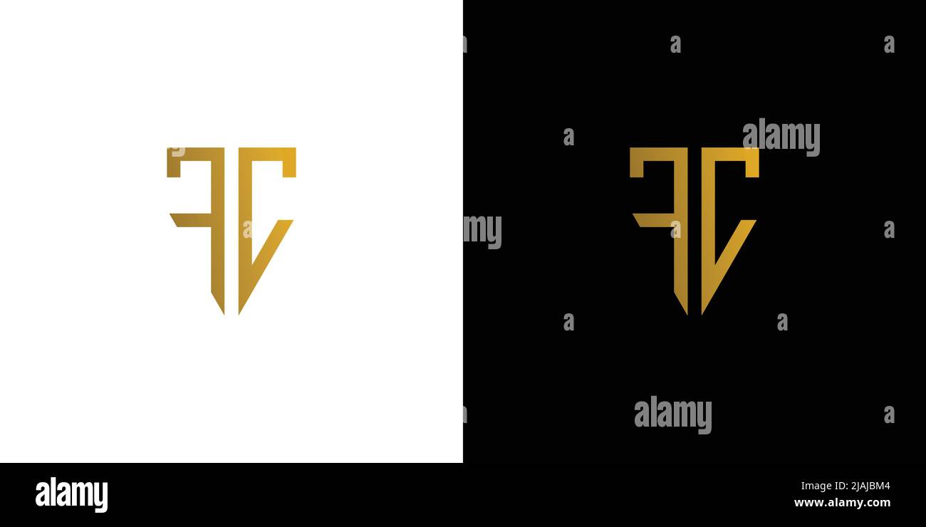 Modern and unique FC logo design Stock Vector Image & Art - Alamy