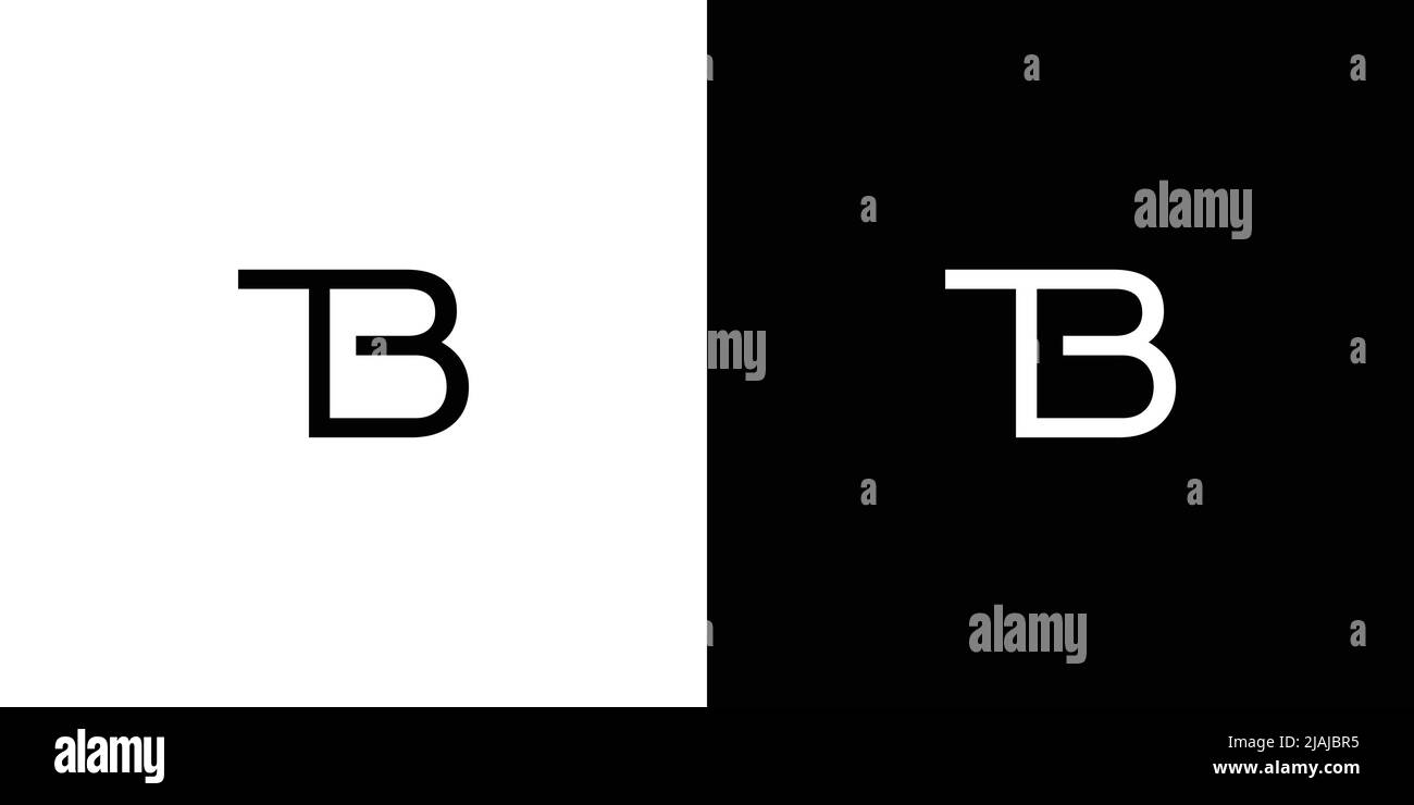 Modern and simple TB letter initials logo design Stock Vector Image ...