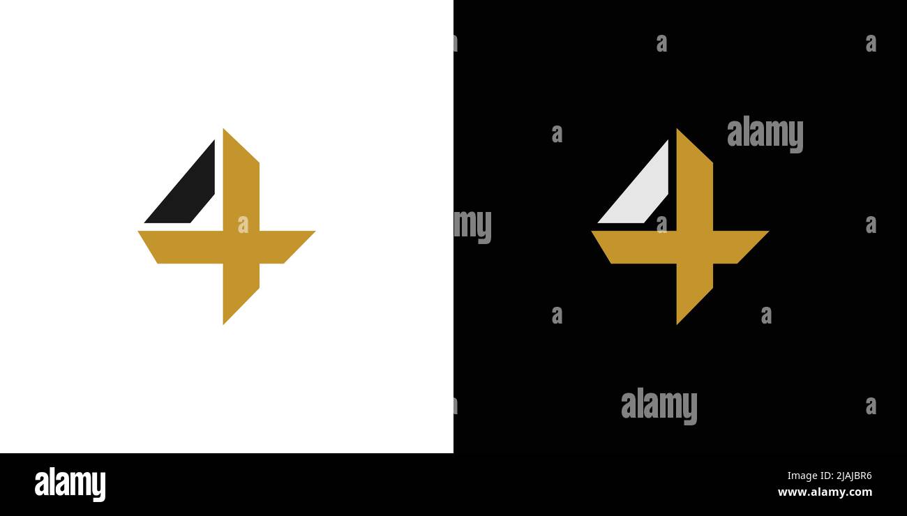 Modern and unique 4X logo design 2 Stock Vector Image & Art - Alamy