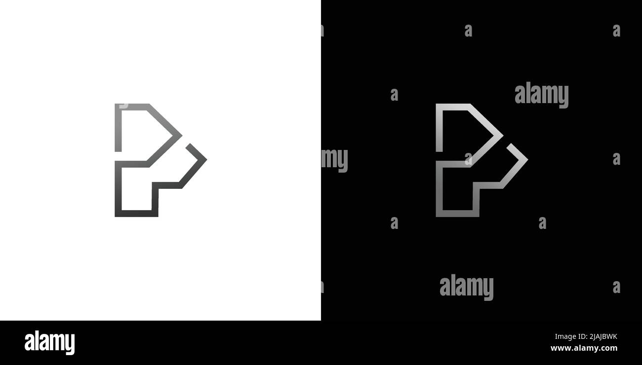 Modern and unique PP letter initials logo design Stock Vector Image ...