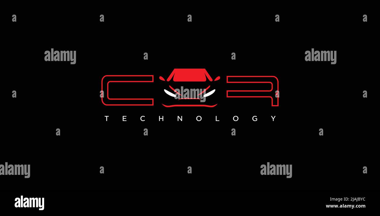 Modern high-tech future car technology illustration logo design Stock ...
