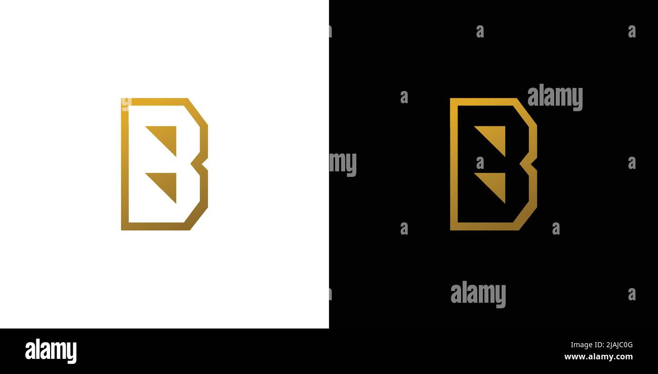 B initials logo Stock Vector Images - Alamy