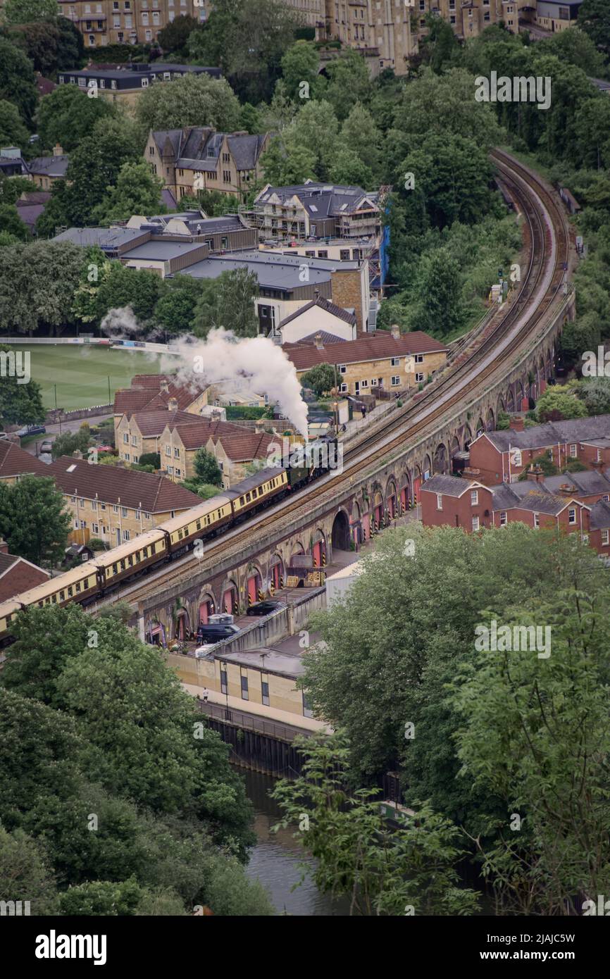 Trains through Bath Stock Photo - Alamy