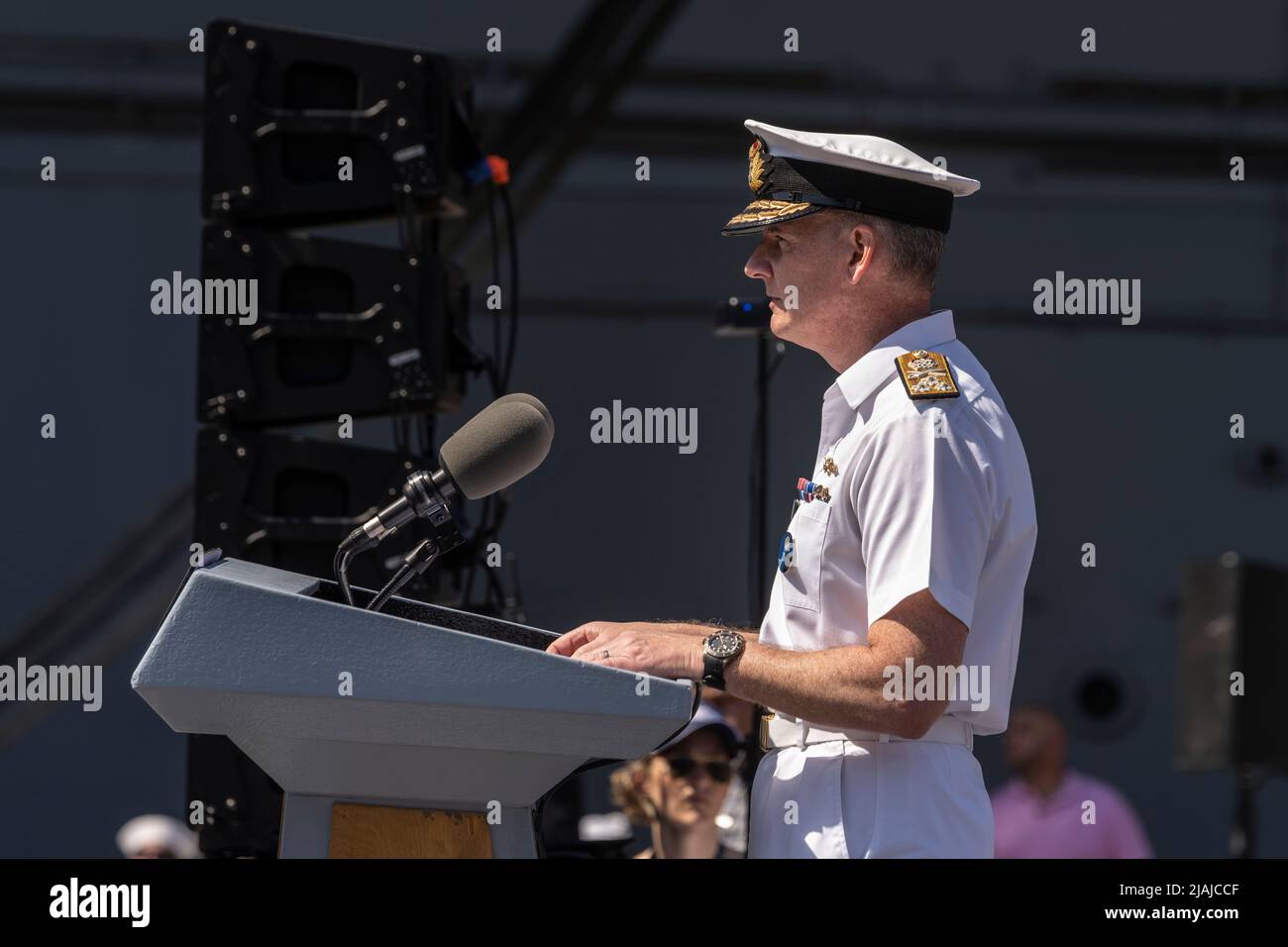 New York, NY - May 30, 2022: Vice Admiral Guy Robinson of Royal Navy ...