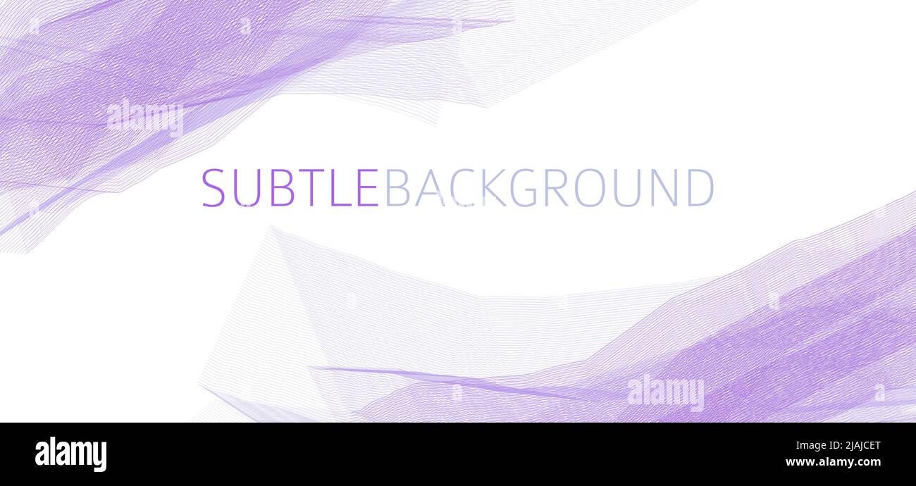 Abstract minimal background with light violet thin lines on white. Subtle vector graphic pattern ...