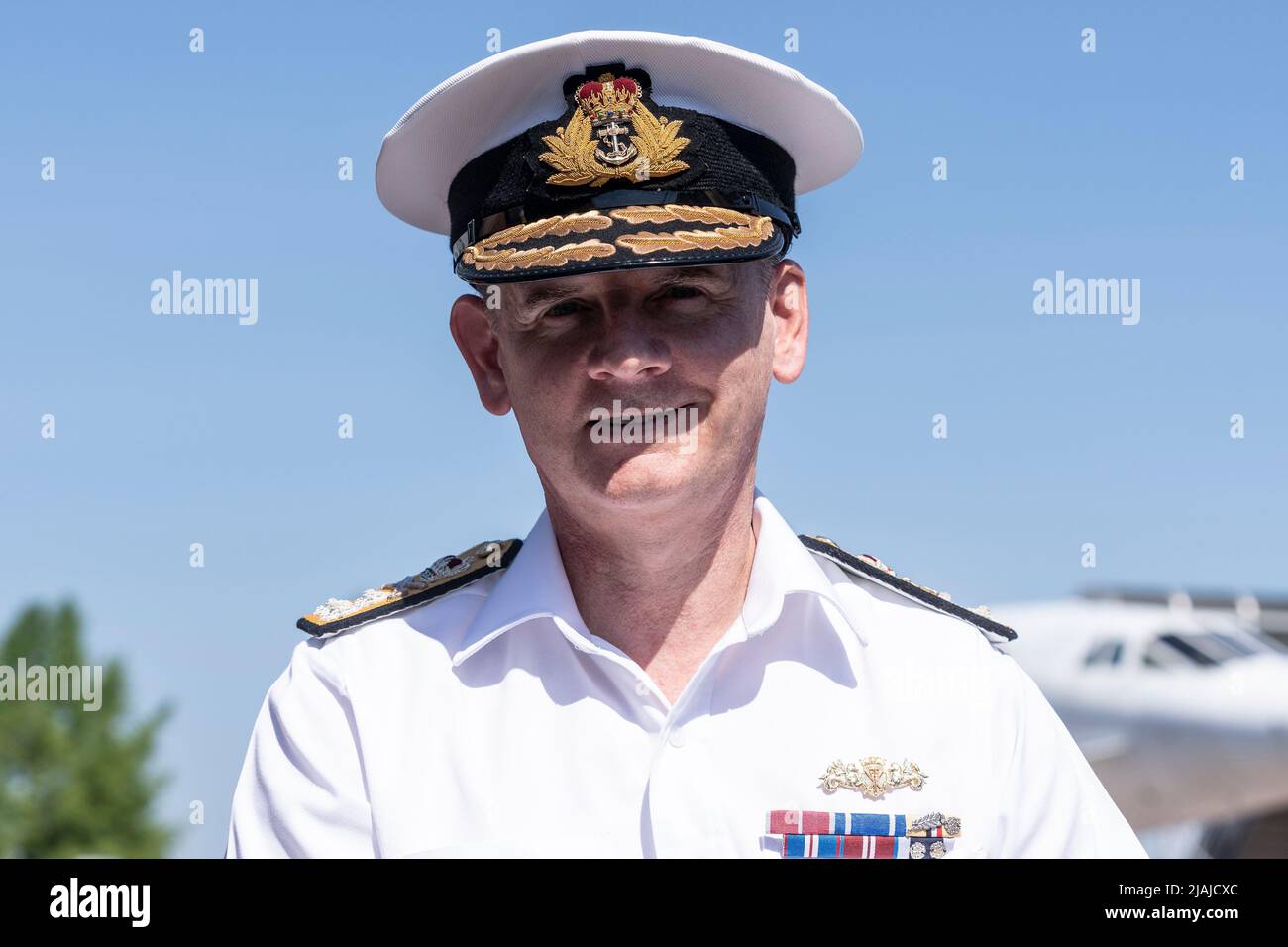New York, US May 30, 2022. Vice Admiral, Royal Navy Chief of Staff Guy ...