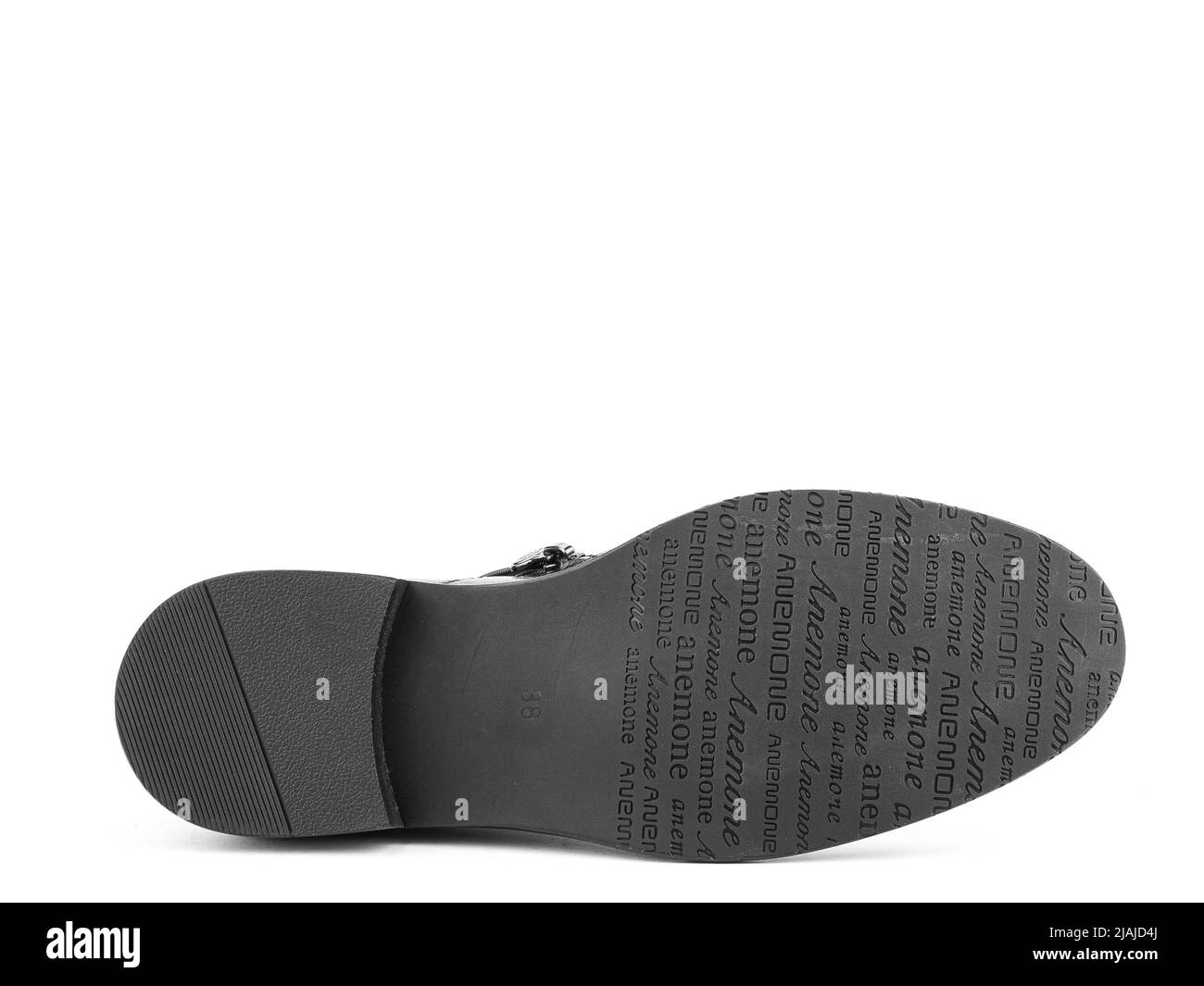 Sole for shoes, bottom view. Shoe sole close-up isolated on white ...