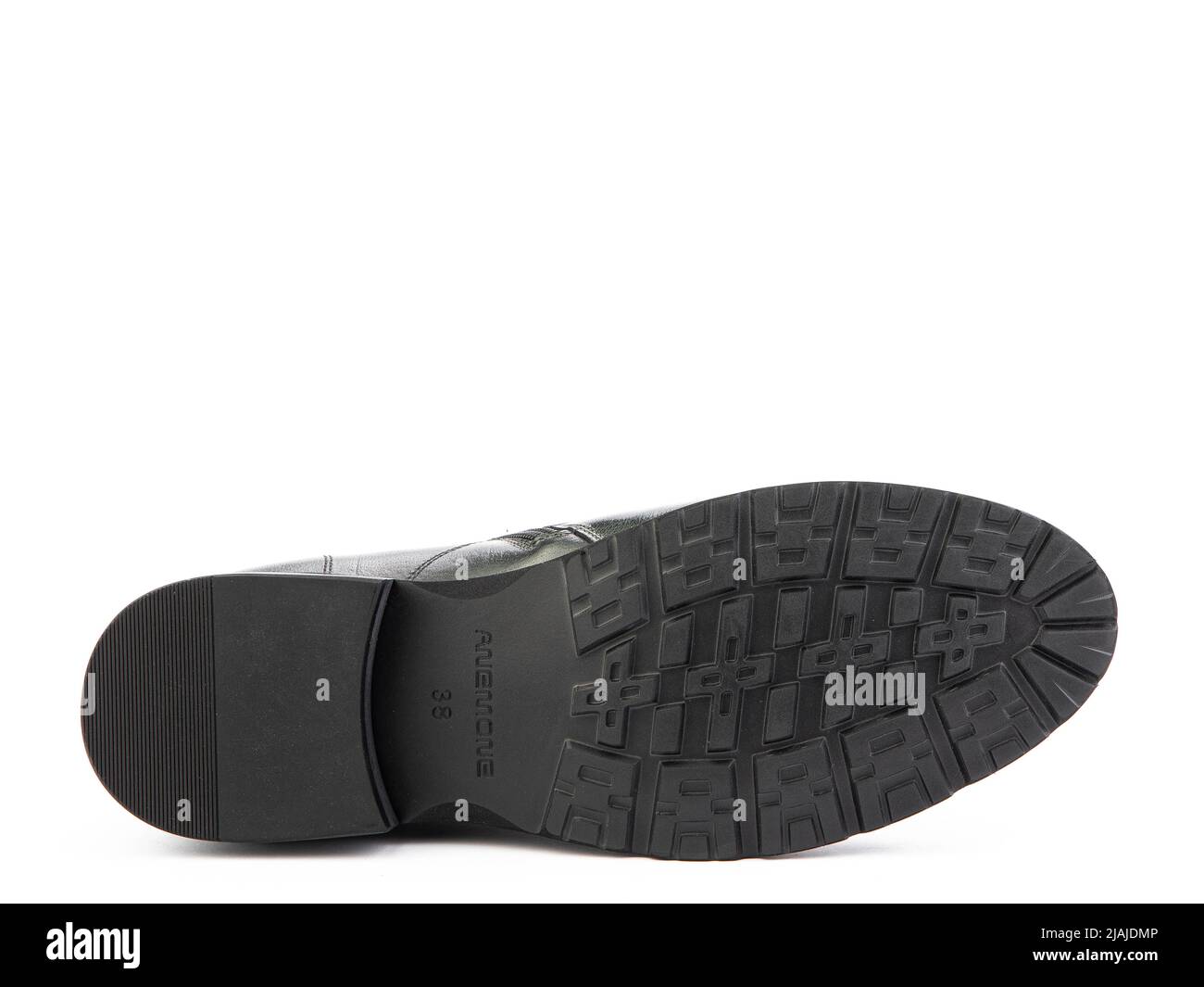 Sole for shoes, bottom view. Shoe sole close-up isolated on white ...