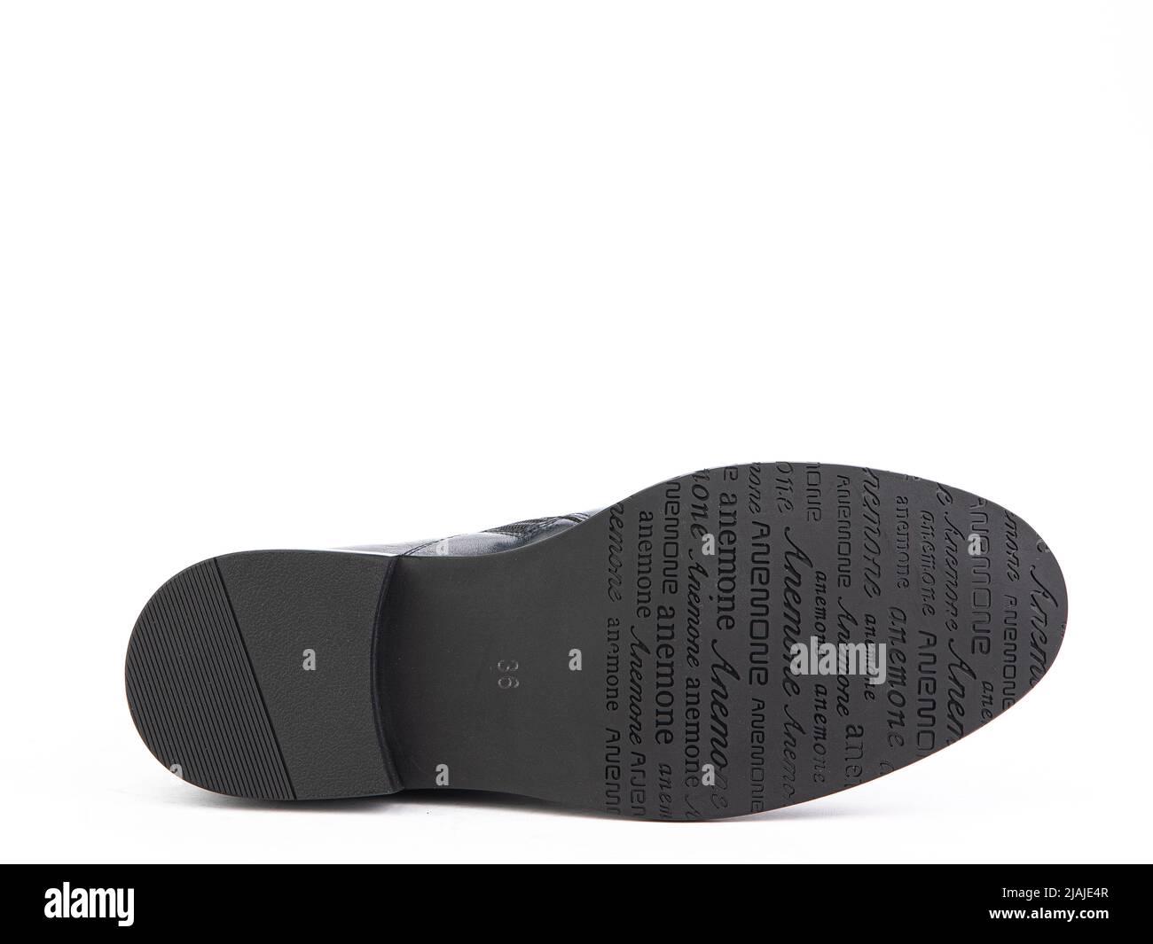 Sole for shoes, bottom view. Shoe sole close-up isolated on white ...