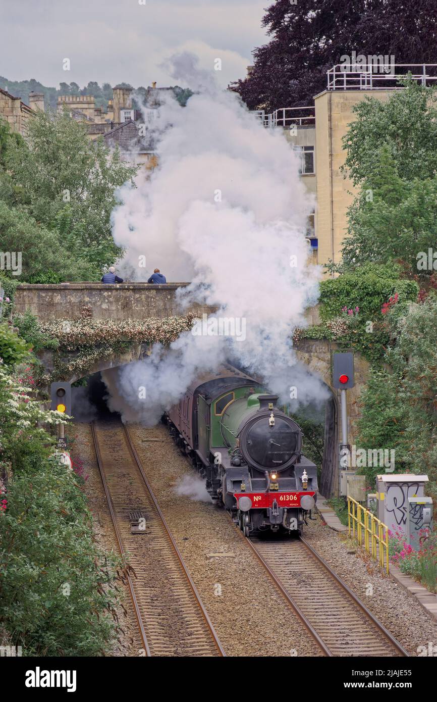 Trains through Bath Stock Photo - Alamy