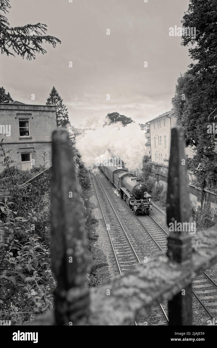Trains through Bath Stock Photo - Alamy