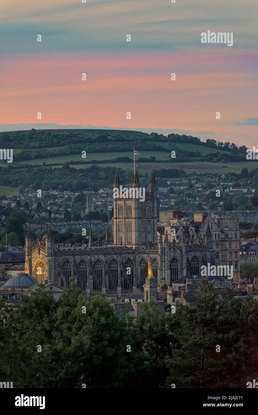 Sunset over Bath Stock Photo - Alamy