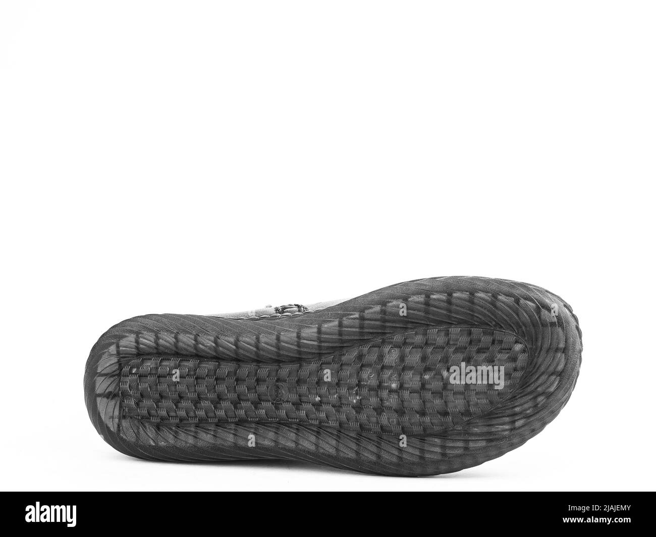 Sole for shoes, bottom view. Shoe sole close-up isolated on white ...