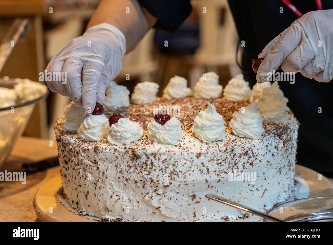 Iconic Black Forest Cake from the Black Forest in Germany Stock Photo ...