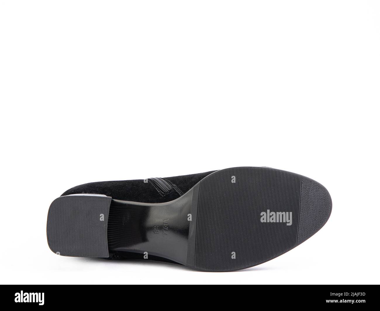 Sole for shoes, bottom view. Shoe sole close-up isolated on white ...