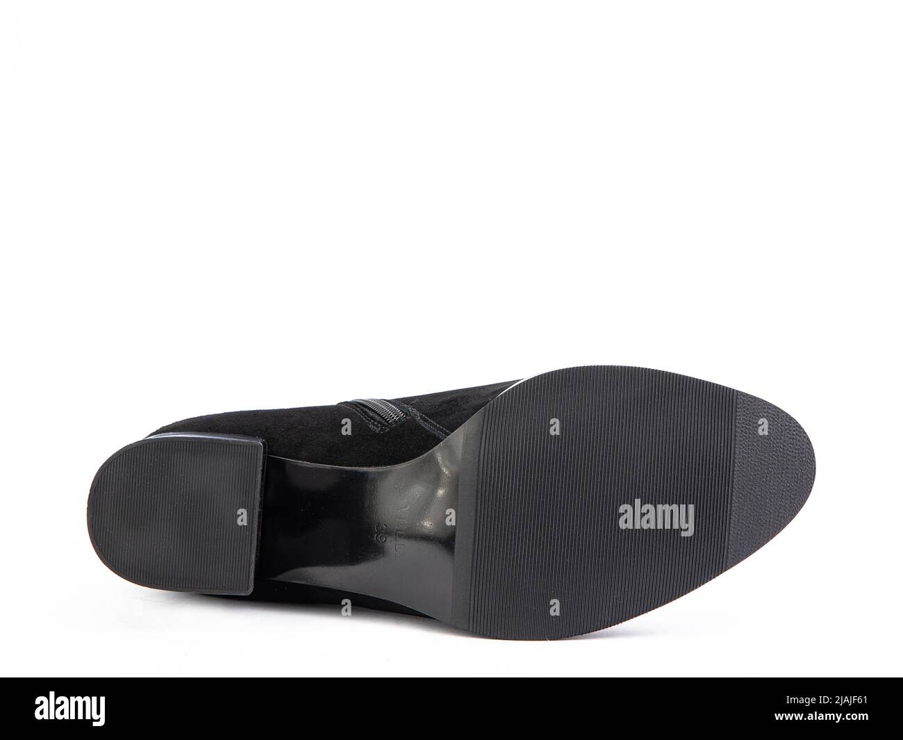 Sole for shoes, bottom view. Shoe sole close-up isolated on white ...