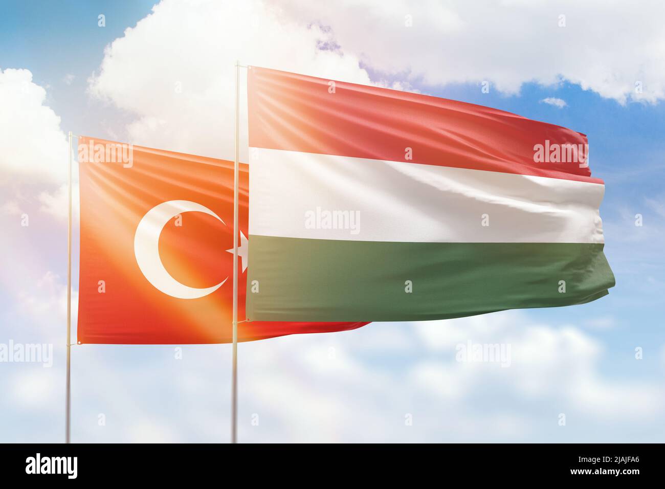 Turkey two flags textile hi-res stock photography and images - Alamy